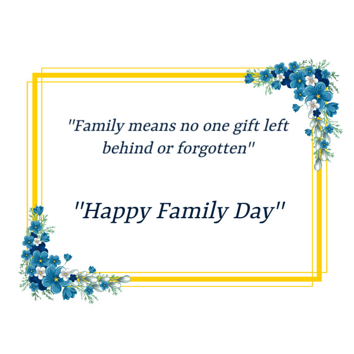 Plantilla de Happy Family Day Instagram Post | PosterMyWall