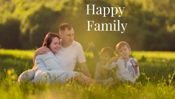 Happy Family Vedio Template | PosterMyWall