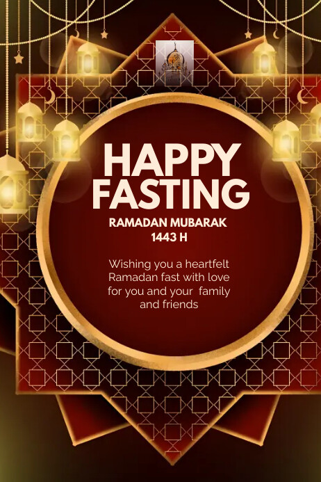 Happy Fasting(Ramadan) Template | PosterMyWall