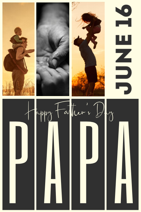 Happy Father's Day Poster Template | PosterMyWall