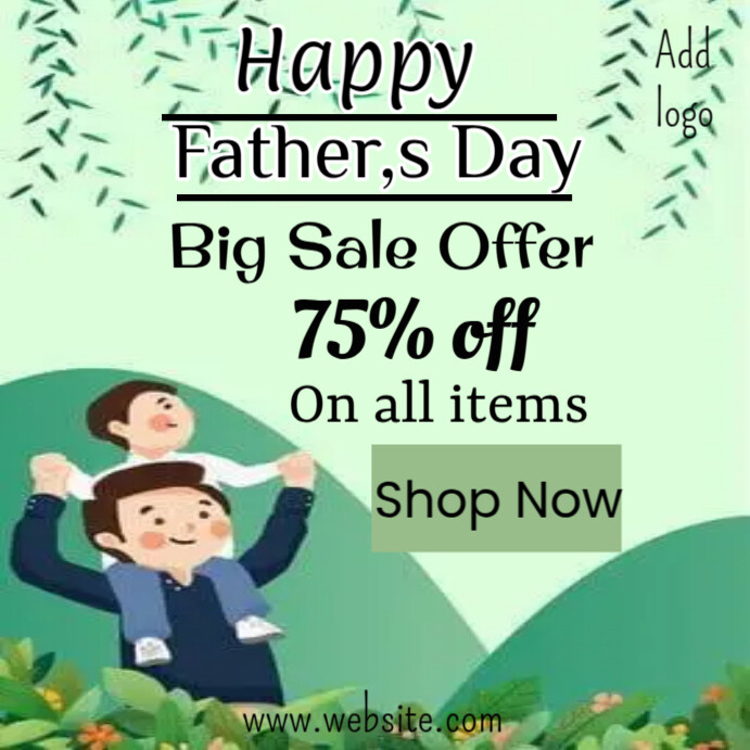 Copy of Happy father,s day sale instagram post | PosterMyWall