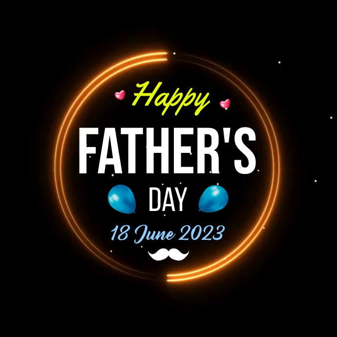 Happy Father's day animation wish post Template | PosterMyWall