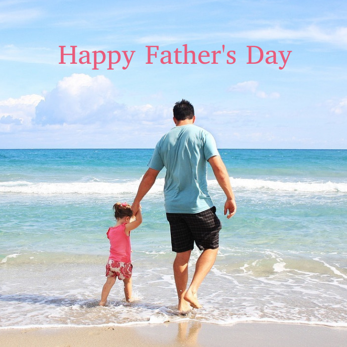 Happy Father's Day at beach Template | PosterMyWall