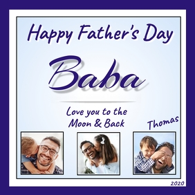 Happy BirthDay Baba Template | PosterMyWall