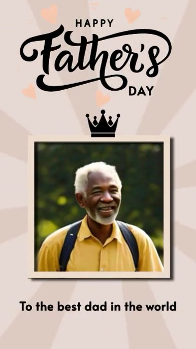 Happy Father's day card animated template | PosterMyWall