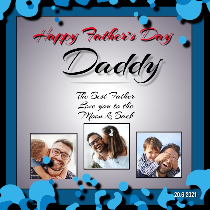 Copy of Happy Father's Day Daddy | PosterMyWall