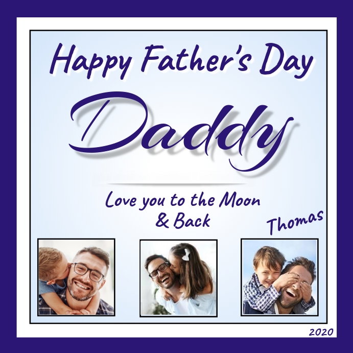 Copy of Happy Father's Day Daddy | PosterMyWall