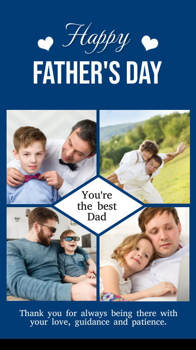 Copy of Happy Father's Day Instagram sotry | PosterMyWall