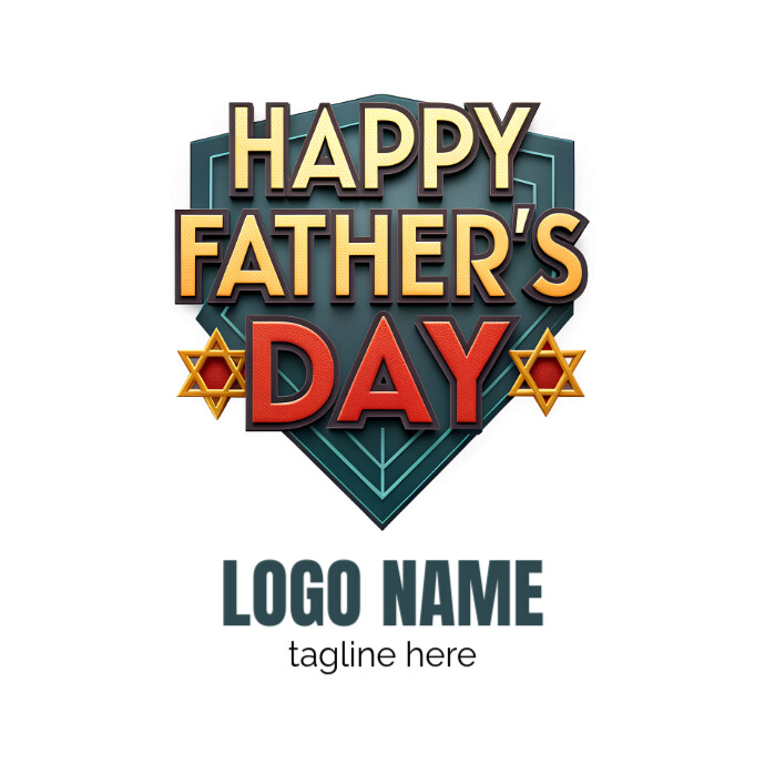 Copy of Happy Father's Day Logo | PosterMyWall