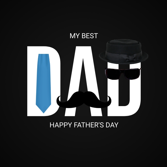 Happy Father's Day My Best Dad Template | PosterMyWall