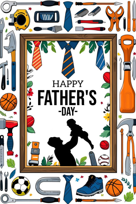 Happy father's day poster design template | PosterMyWall