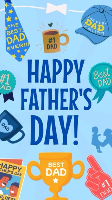 Happy Father's Day Poster Template | PosterMyWall