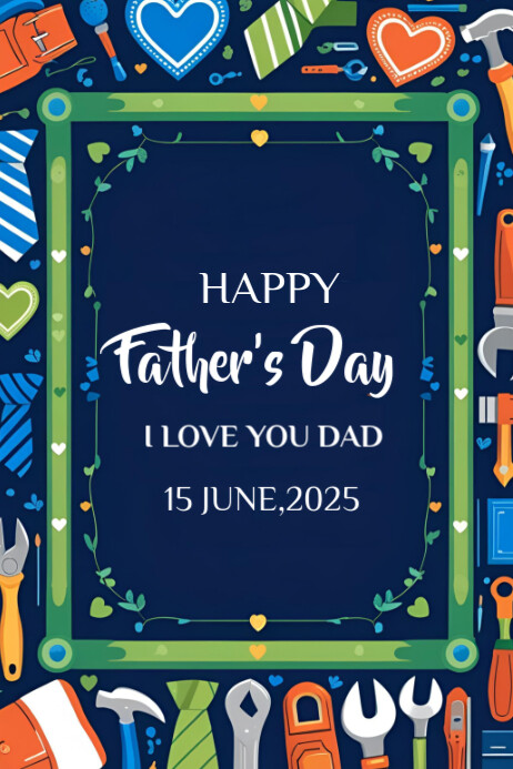 Happy Father's Day Template 2025 | PosterMyWall