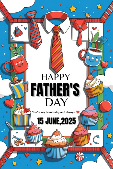 Happy Father's Day Template 2025 | PosterMyWall