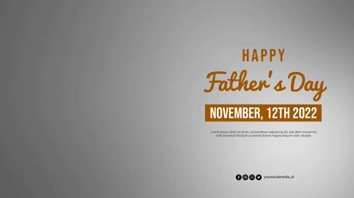 Happy Father's Day Video Greeting Template | PosterMyWall