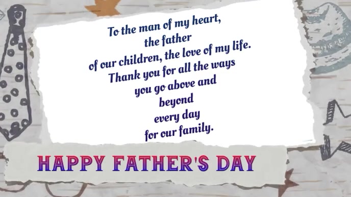 Happy Father's Day Wishes Animated Template | PosterMyWall