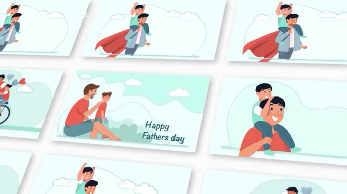 Copy of Happy Father's Day Wishes Animated Template | PosterMyWall
