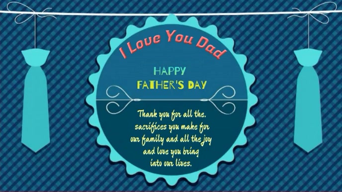 Happy Father's Day Wishes Animated Template | PosterMyWall