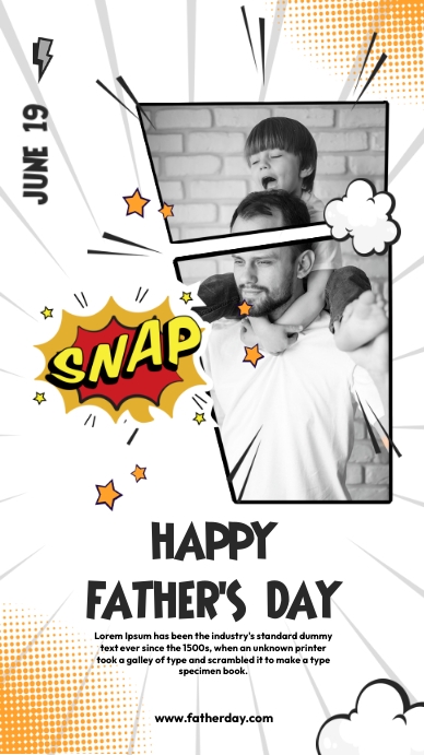 Happy Father's Poster Template | PosterMyWall