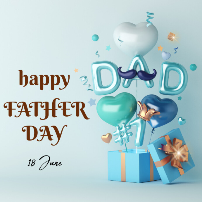 Plantilla de Happy Father day celebration | PosterMyWall