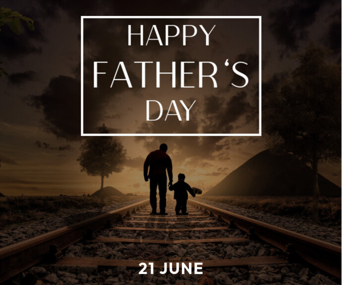Happy Father Day Medium Rectangle Template | PosterMyWall