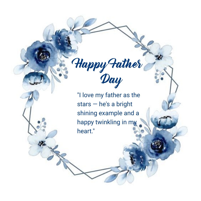 Happy father day quotations flyer Template | PosterMyWall