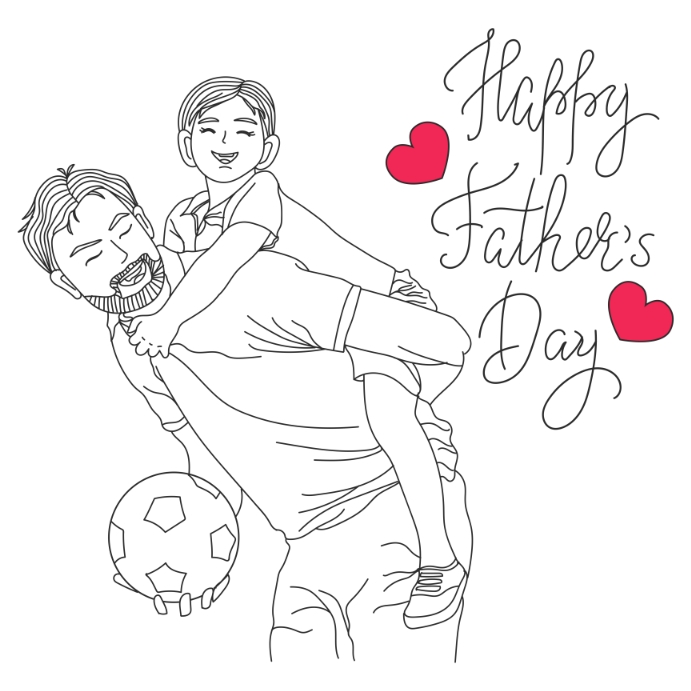 Happy Fathers Day Coloring Pages Soccer [2025]