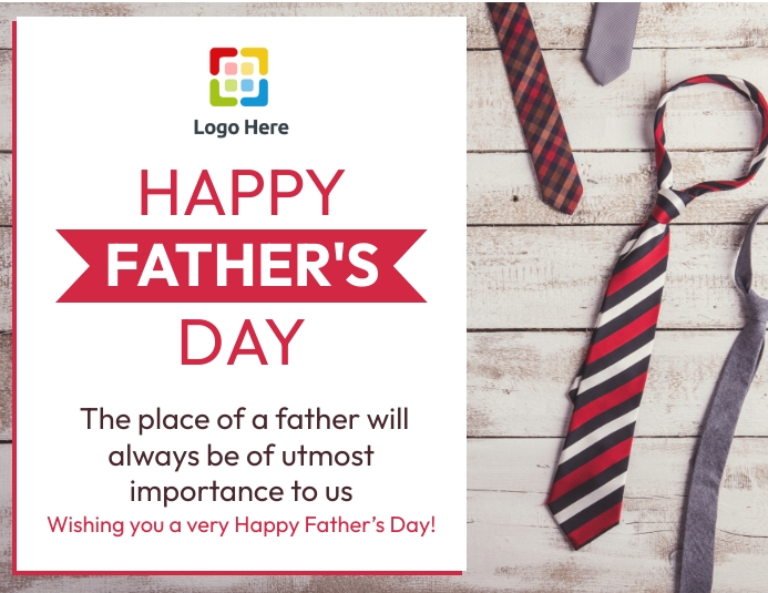happy fathers day message for customers Template | PosterMyWall