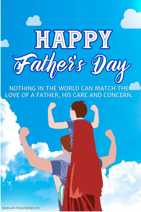 Happy fathers day poster Template | PosterMyWall