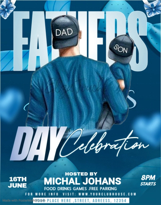 Happy Fathers Day Poster/wallboard Template | PosterMyWall