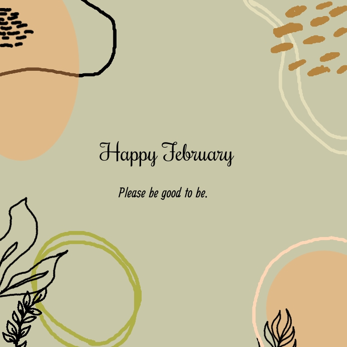 happy february instagram template | PosterMyWall