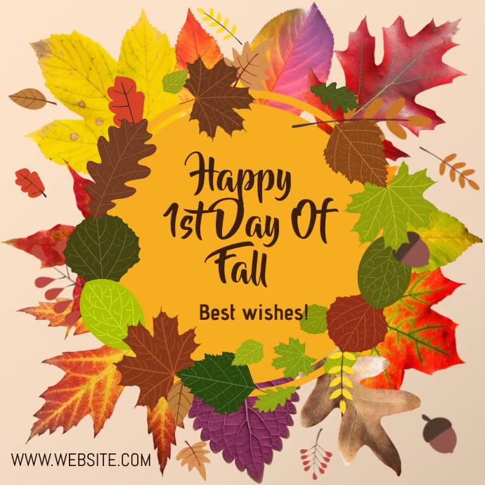 Copy of Happy First Day of Fall! Instagram Post | PosterMyWall