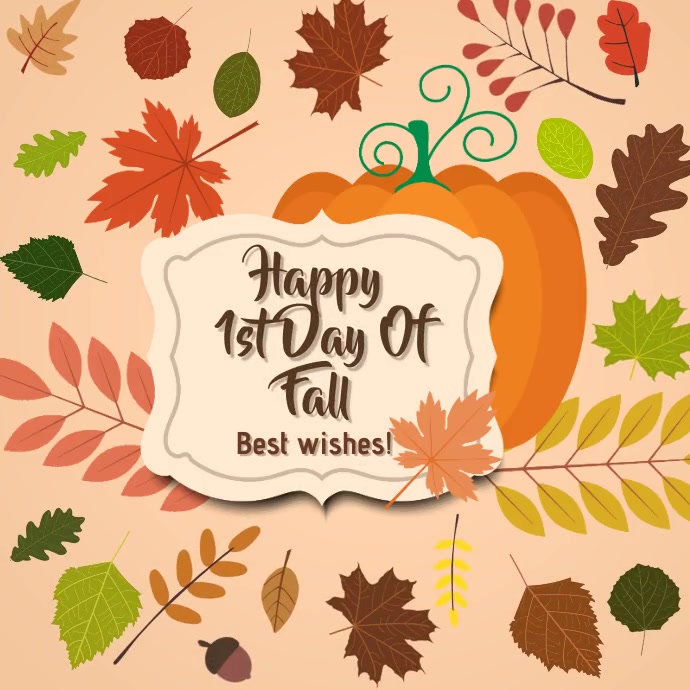 Happy First Day of Fall! Instagram Post Template | PosterMyWall
