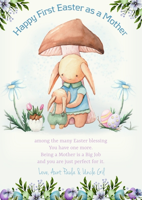 Happy First Easter as a Mother Template | PosterMyWall