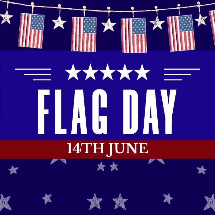 Happy Flag Day Ads Template | PosterMyWall