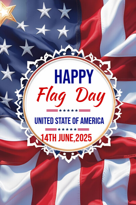 Copy of Happy Flag Day Template 2025 | PosterMyWall