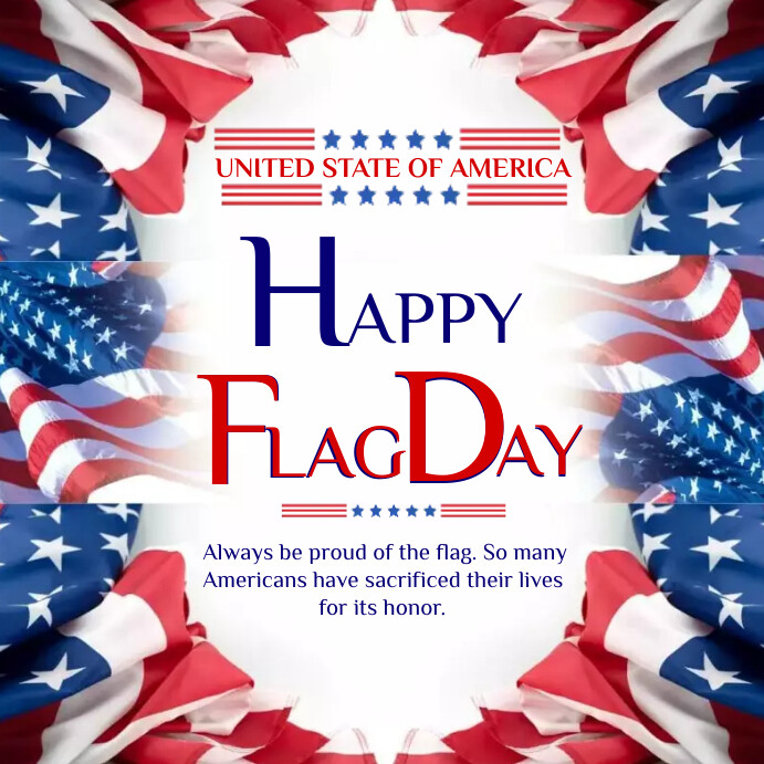 Happy flag day template Instagram post 2024 | PosterMyWall