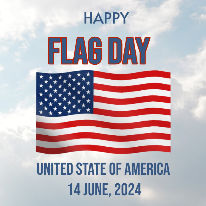 Happy flag day template instagram post | PosterMyWall
