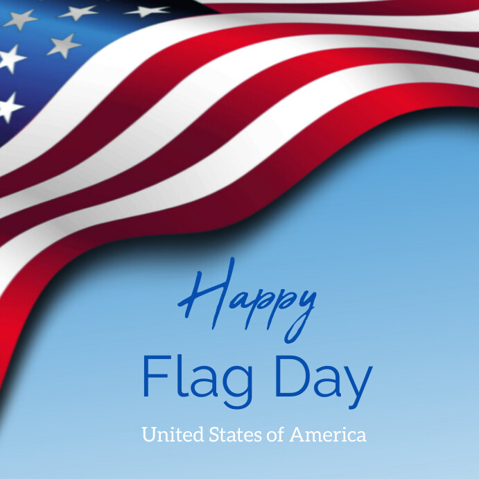 Happy flag day template online greeting cards | PosterMyWall