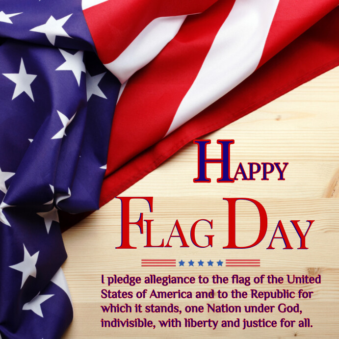 Happy Flag Day USA Instagram Post 2024 Template | PosterMyWall