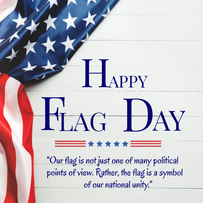 Happy Flag Day USA Instagram Post 2024 Template | PosterMyWall