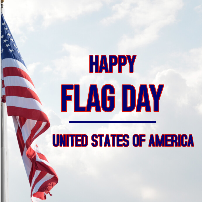 Happy Flag Day USA Instagram Post 2024 Template | PosterMyWall