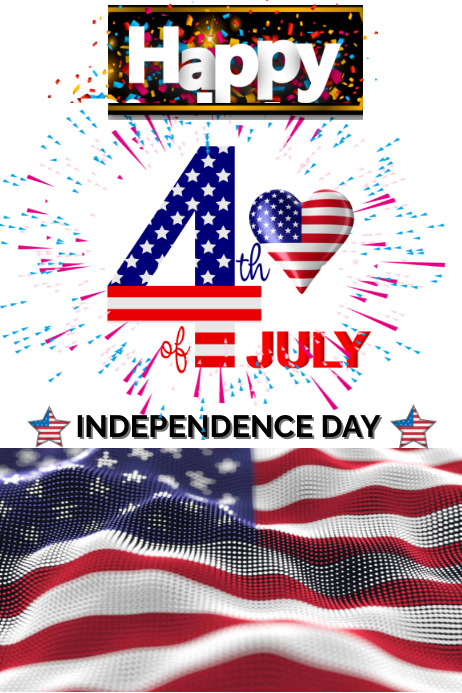 Happy Fourth of July (3) Template | PosterMyWall