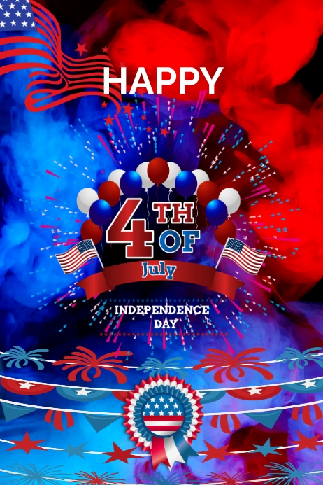 Happy Fourth of July (5) Template | PosterMyWall