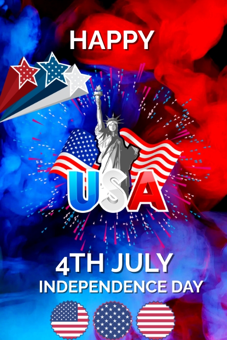 Happy Fourth of July (7) Template | PosterMyWall