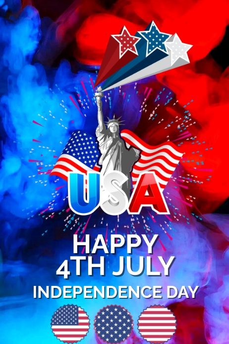 Happy Fourth of July (8) Template | PosterMyWall