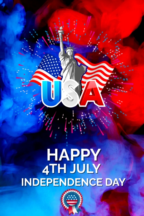 Happy Fourth of July (8) Template | PosterMyWall