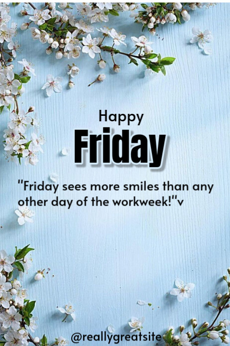 Happy Friday Template | PosterMyWall