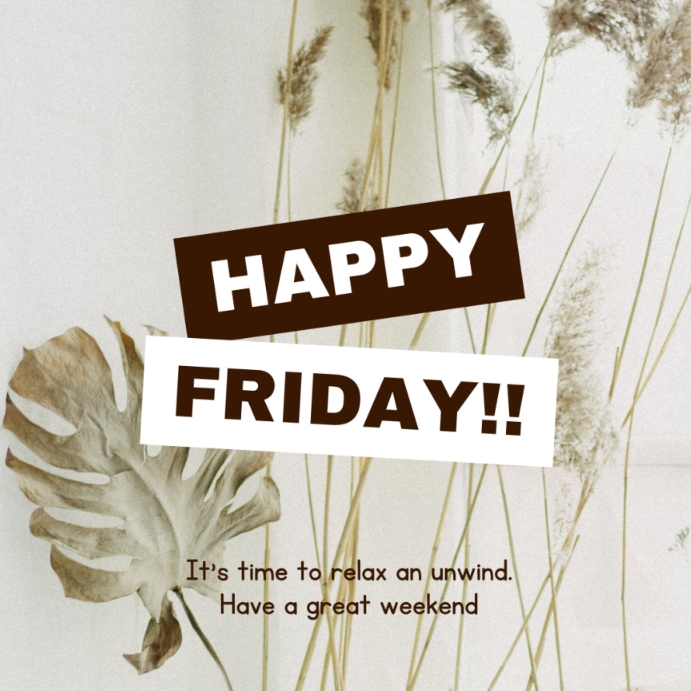 Happy Friday Template | PosterMyWall