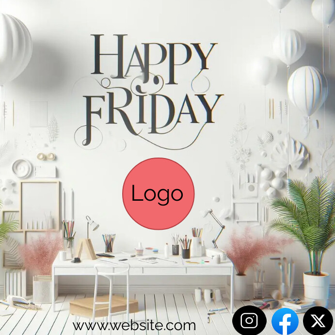 Happy Friday Template | PosterMyWall